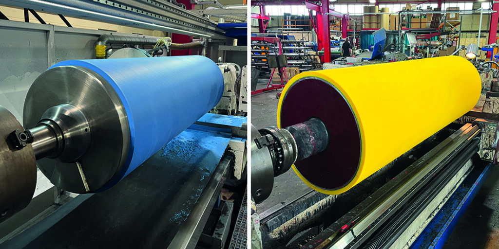Larger rollers that North West Roller Services manufacture